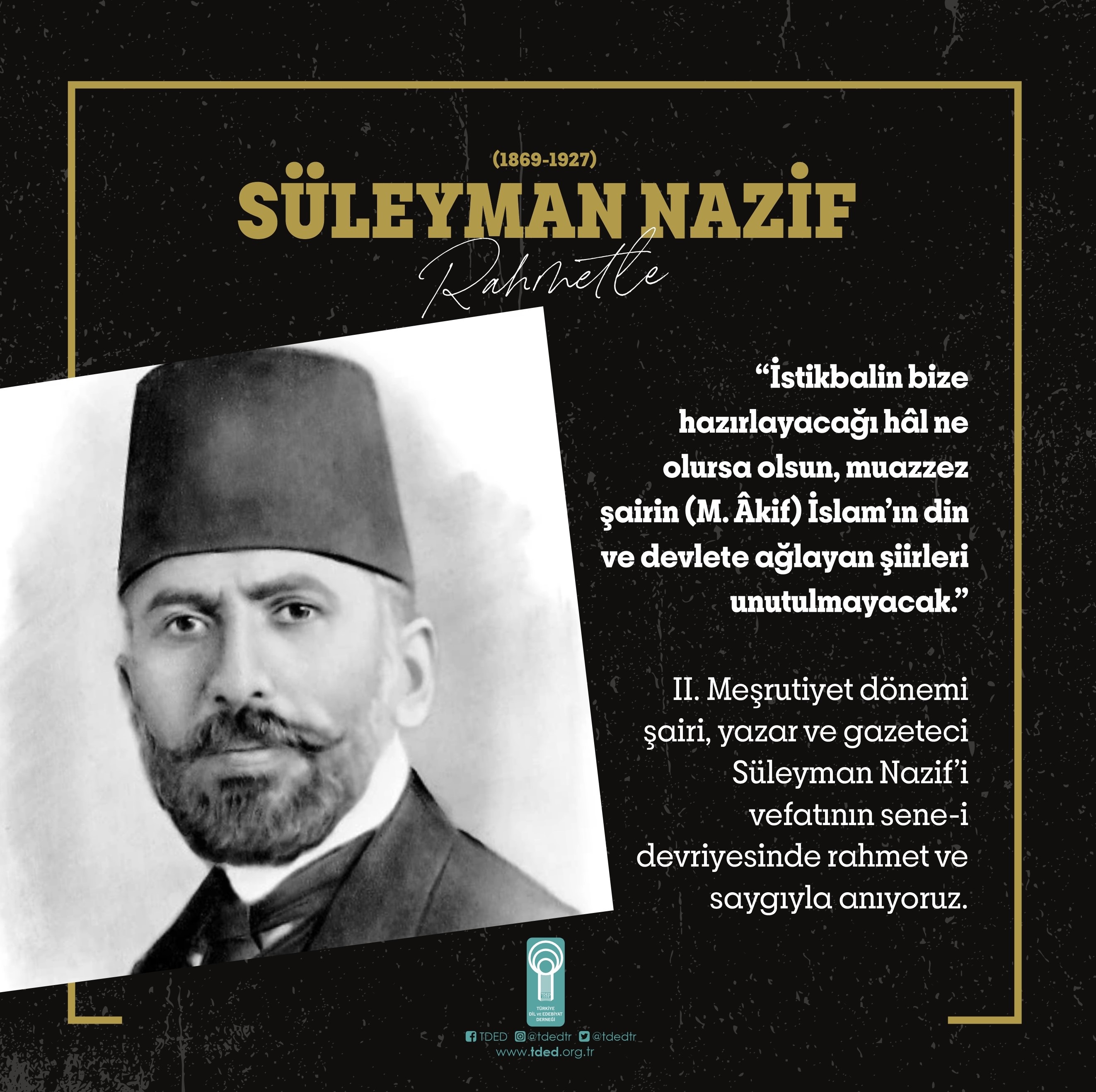 TDED | TÜRKİYE DİL VE EDEBİYAT DERNEĞİ